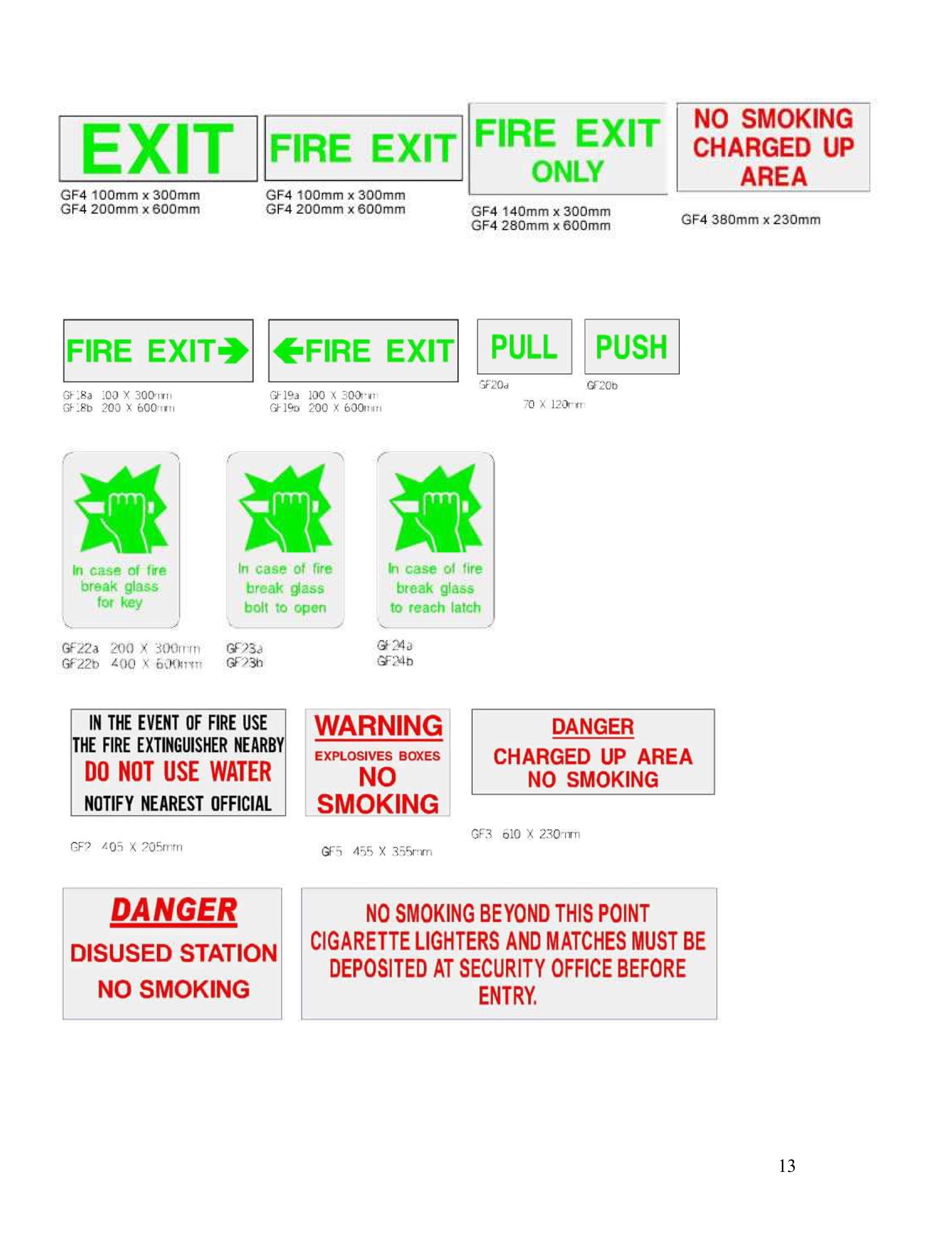 Neon Safety Sign Catalogue – Neon