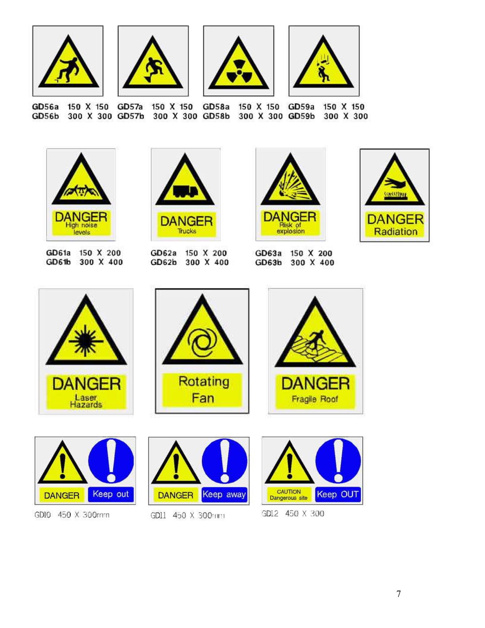 Neon Safety Sign Catalogue – Neon
